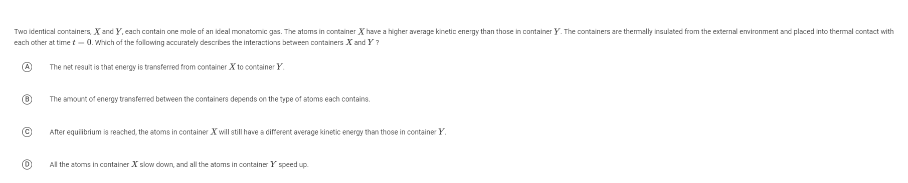 Solved Two identical containers, X and Y each contain one | Chegg.com