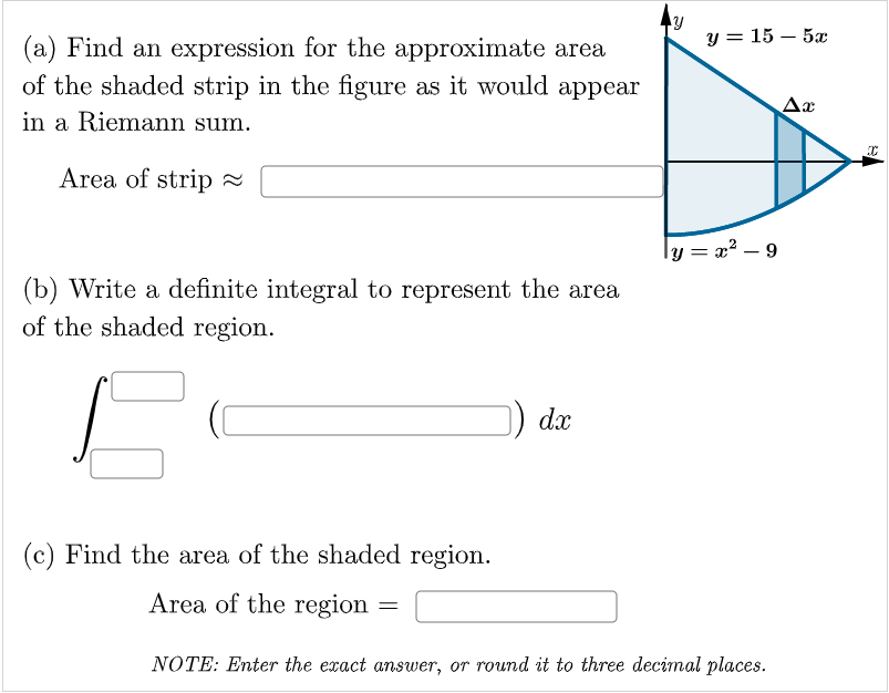 Solved y = 15 – 53 (a) Find an expression for the | Chegg.com