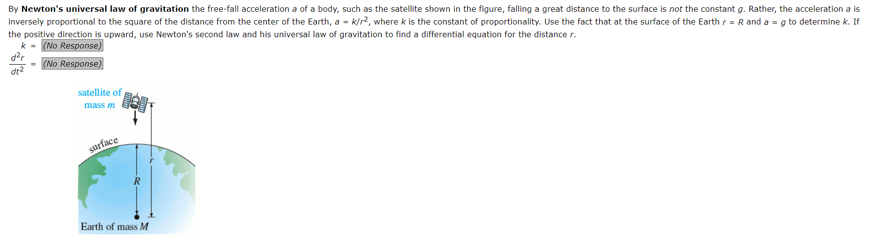 Solved By Newton's universal law of gravitation the | Chegg.com