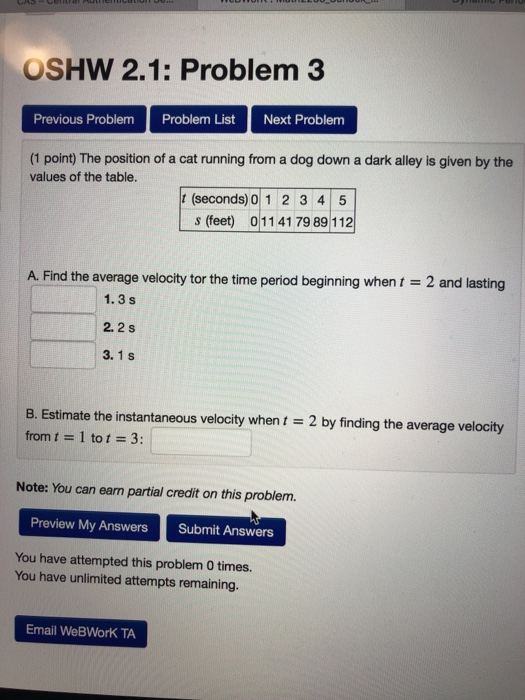 Solved Certtan OSHW 2.1: Problem 3 Next Problem Problem List | Chegg.com