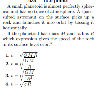 Solved point A small planetoid is almost perfectly spher- | Chegg.com