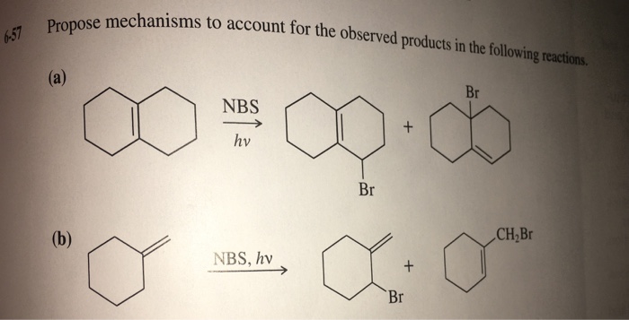 Solved Propose mechanisms to account for the observed | Chegg.com