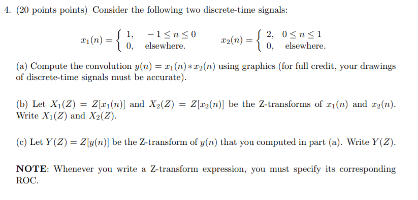 Solved Consider the following two discrete-time | Chegg.com