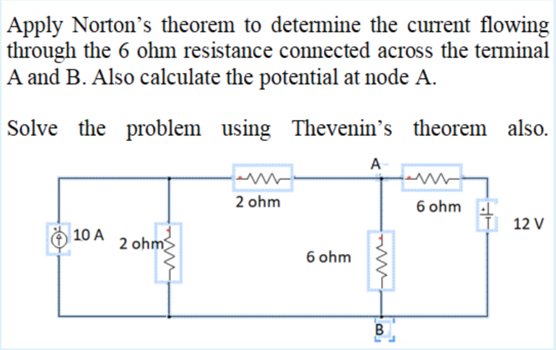 Solved Apply Norton's theorem to determine the current | Chegg.com