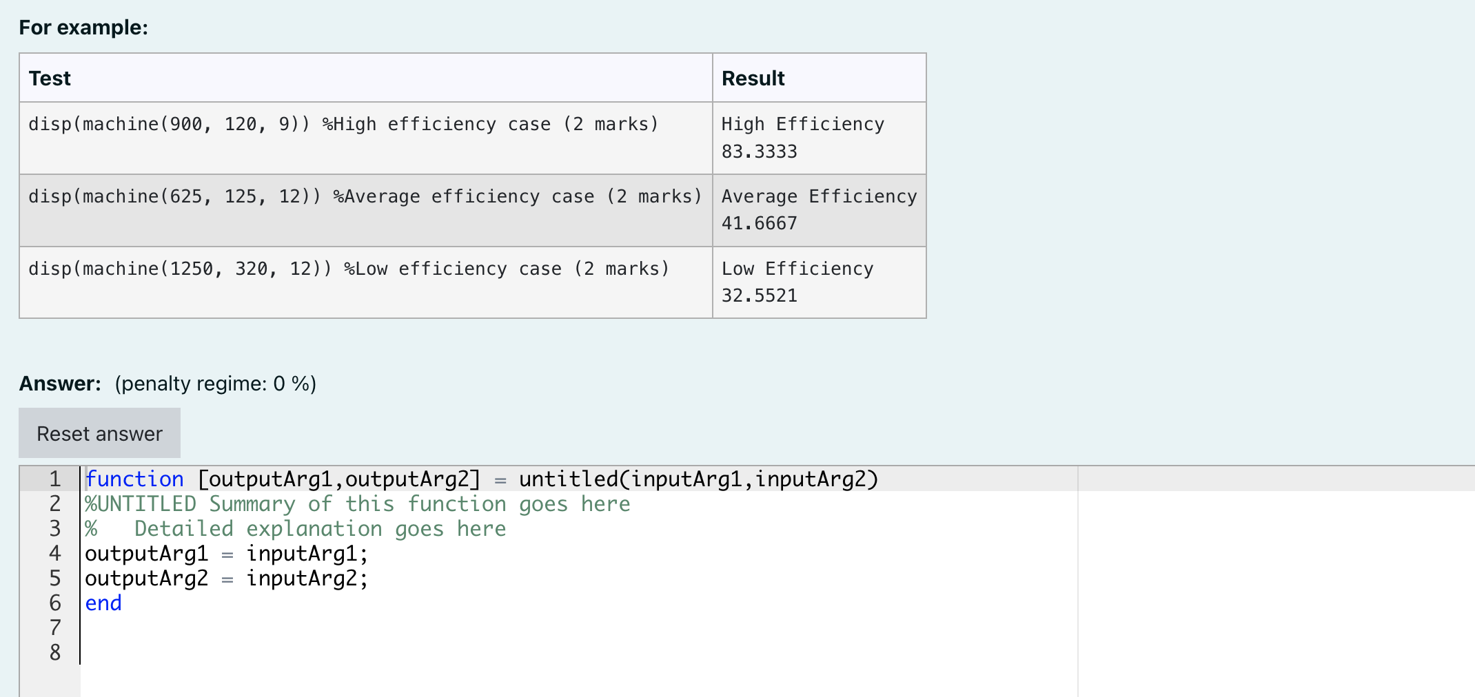 Solved MA=EW The efficiency of a machine compares the output | Chegg.com