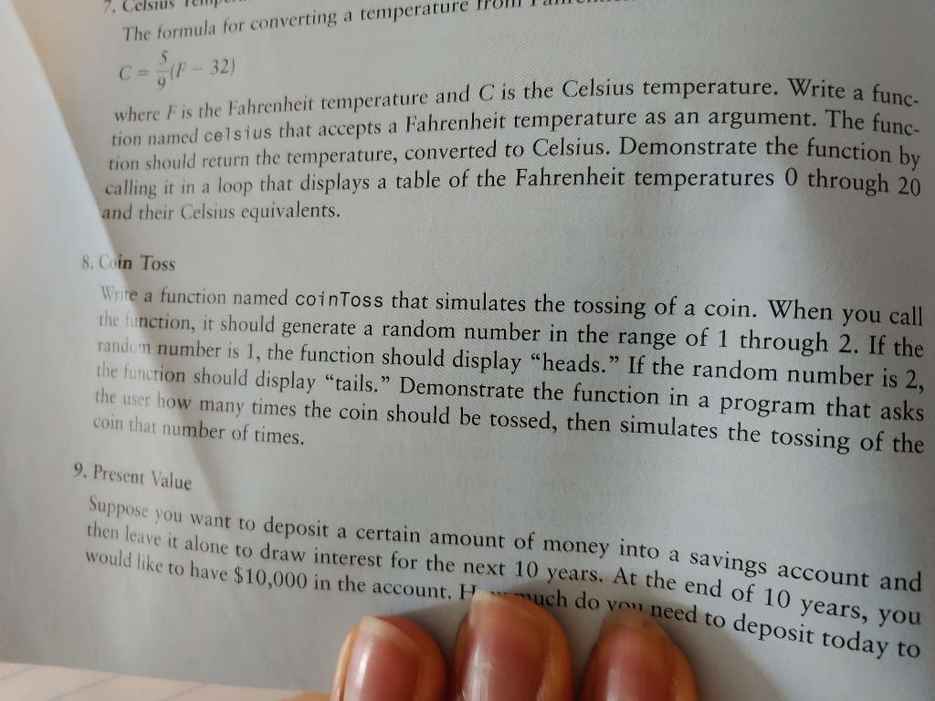 Solved C=95(F−32) where F is the Fahrenheit temperature and | Chegg.com