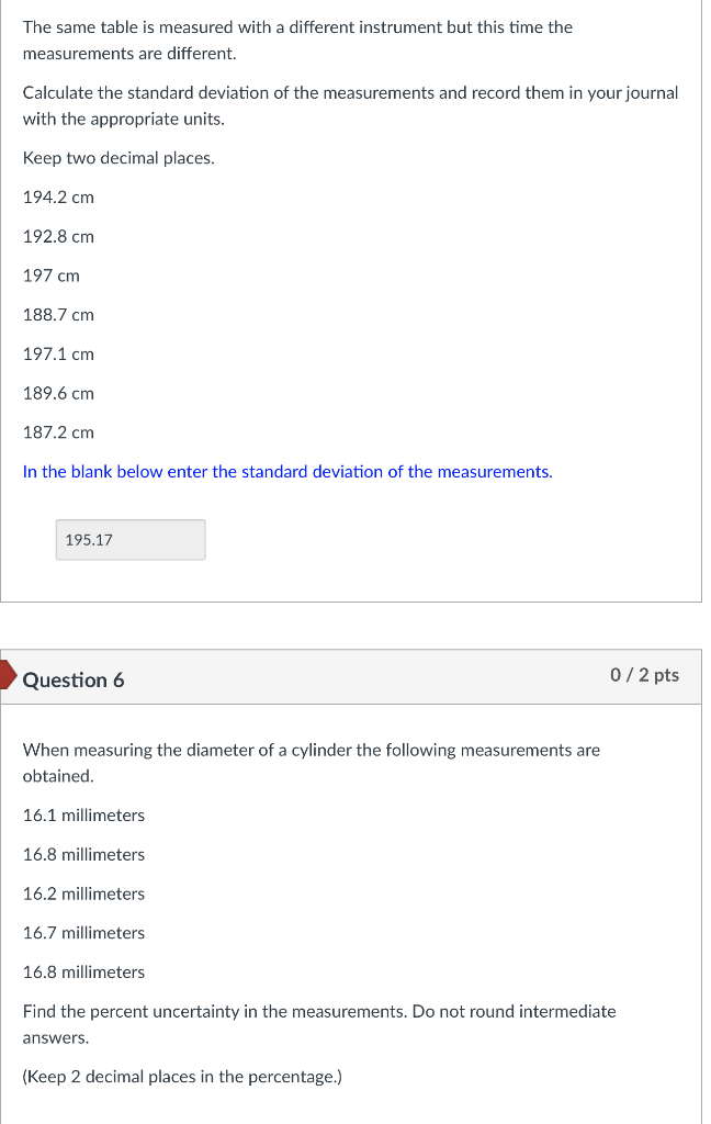 Solved Susie's experiment to measure the value of g in | Chegg.com
