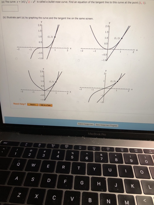 Solved (a) The curve y Il/V2-2 is called a bullet-nose | Chegg.com