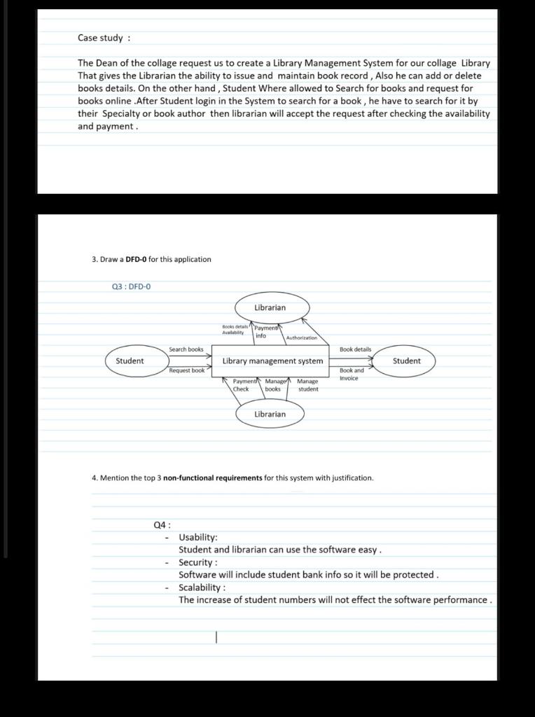 Solved Case study : The Dean of the collage request us to | Chegg.com