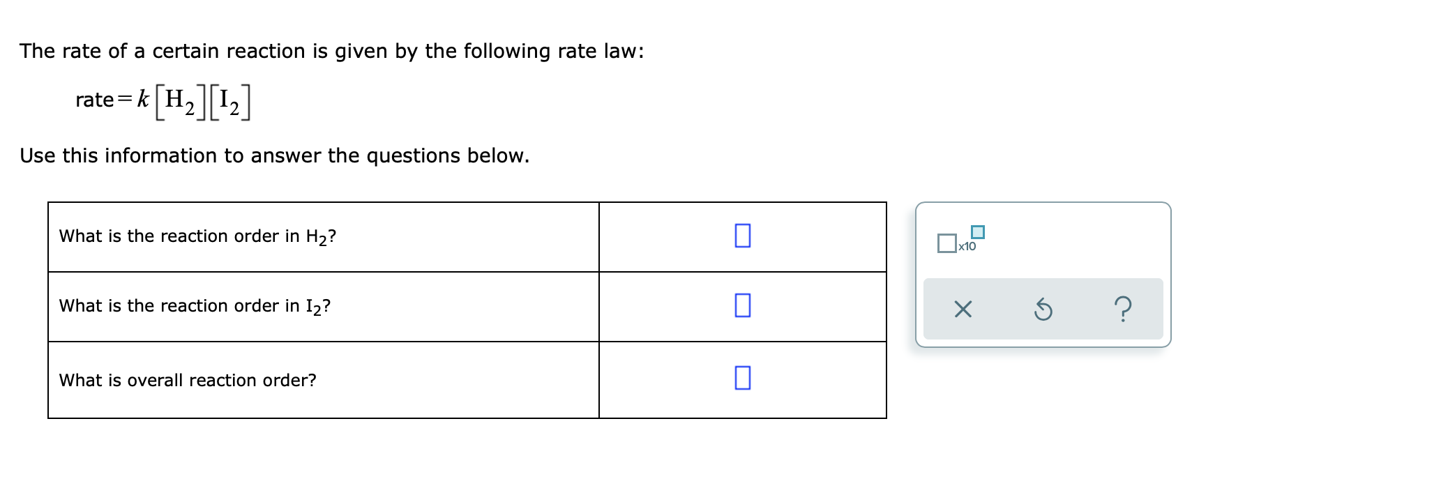 Solved The rate of a certain reaction is given by the | Chegg.com