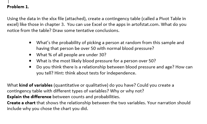 Solved Using the data in the xlsx file (attached), create a | Chegg.com
