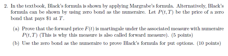Solved 2. In the textbook, Black’s formula is shown by | Chegg.com