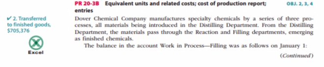 Solved PR 20-3B Equivalent units and related costs;cost of | Chegg.com