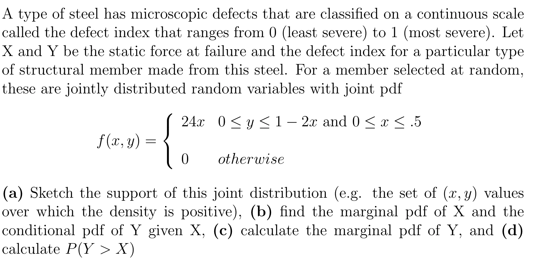 Solved A type of steel has microscopic defects that are | Chegg.com