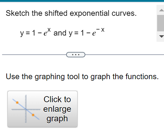 Solved Sketch the shifted exponential functions. y=3x−1 and | Chegg.com