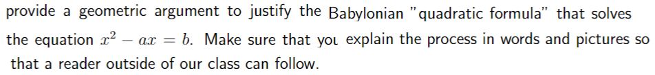 Solved provide a geometric argument to justify the | Chegg.com