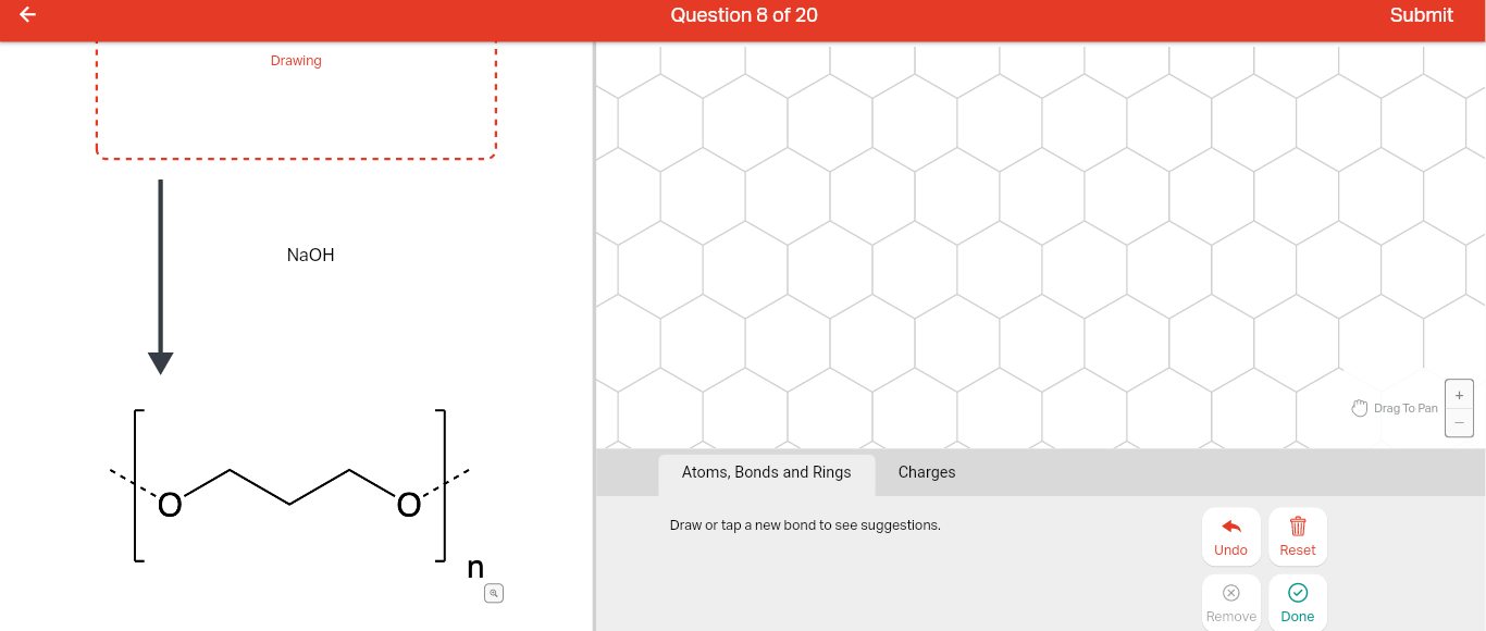 Solved draw the starting monomer structure that would lead | Chegg.com