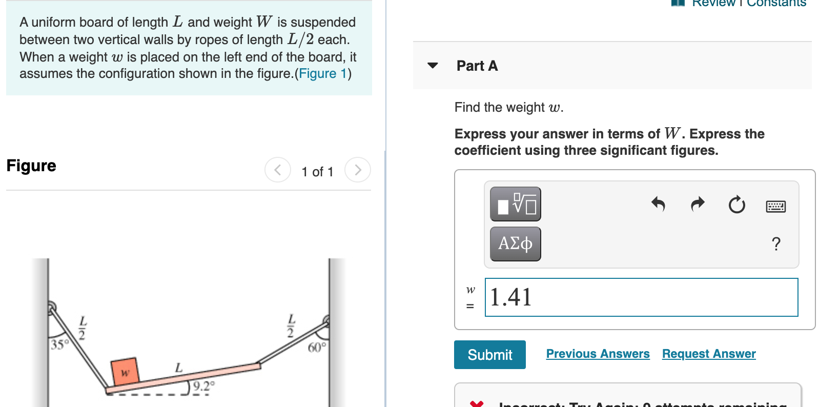 Solved II Review | Constants Part A A 23-m-long log of | Chegg.com