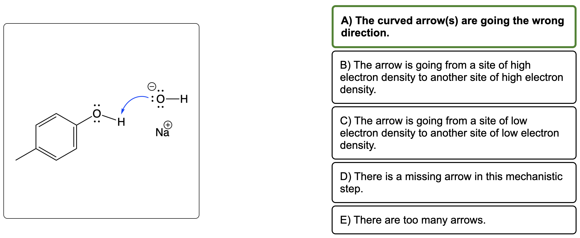 Solved An incorrect curved arrow mechanism for a Bronsted | Chegg.com