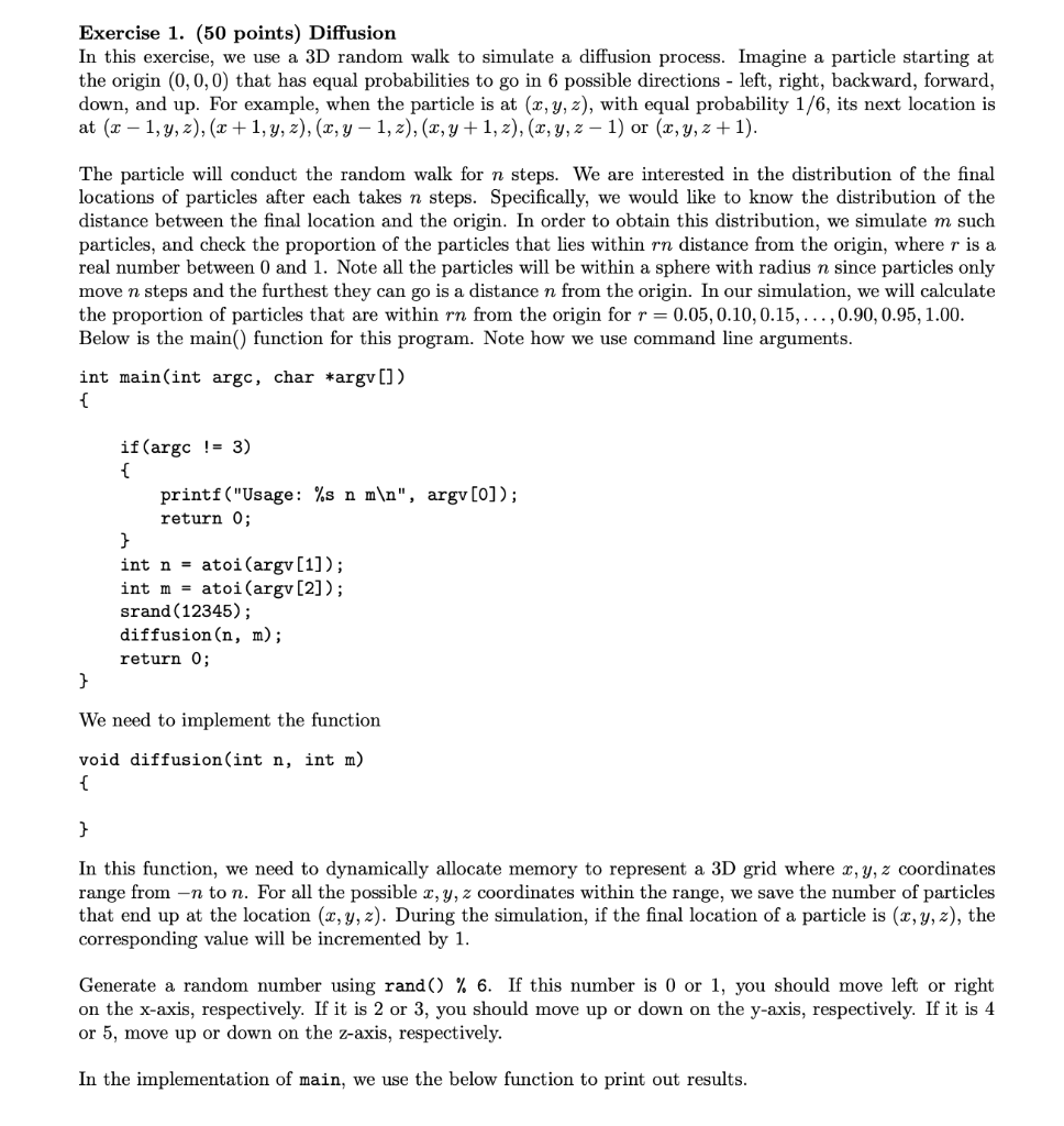 Solved Please code in C language! Please make sure they're | Chegg.com