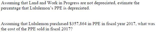 Solved lululemon athletica inc. CONSOLIDATED STATEMENTS OF | Chegg.com