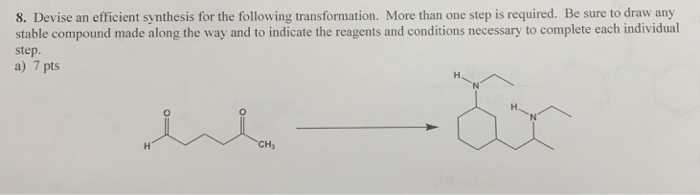 Solved Devise an efficient synthesis for the following | Chegg.com