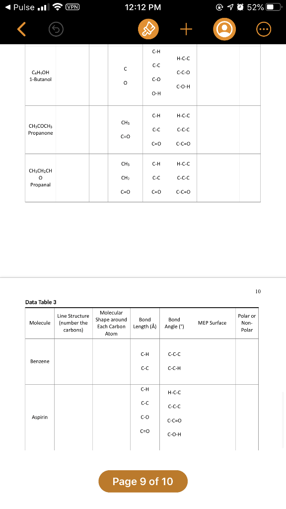 Complete the tables by drawing the Lewis structure, | Chegg.com