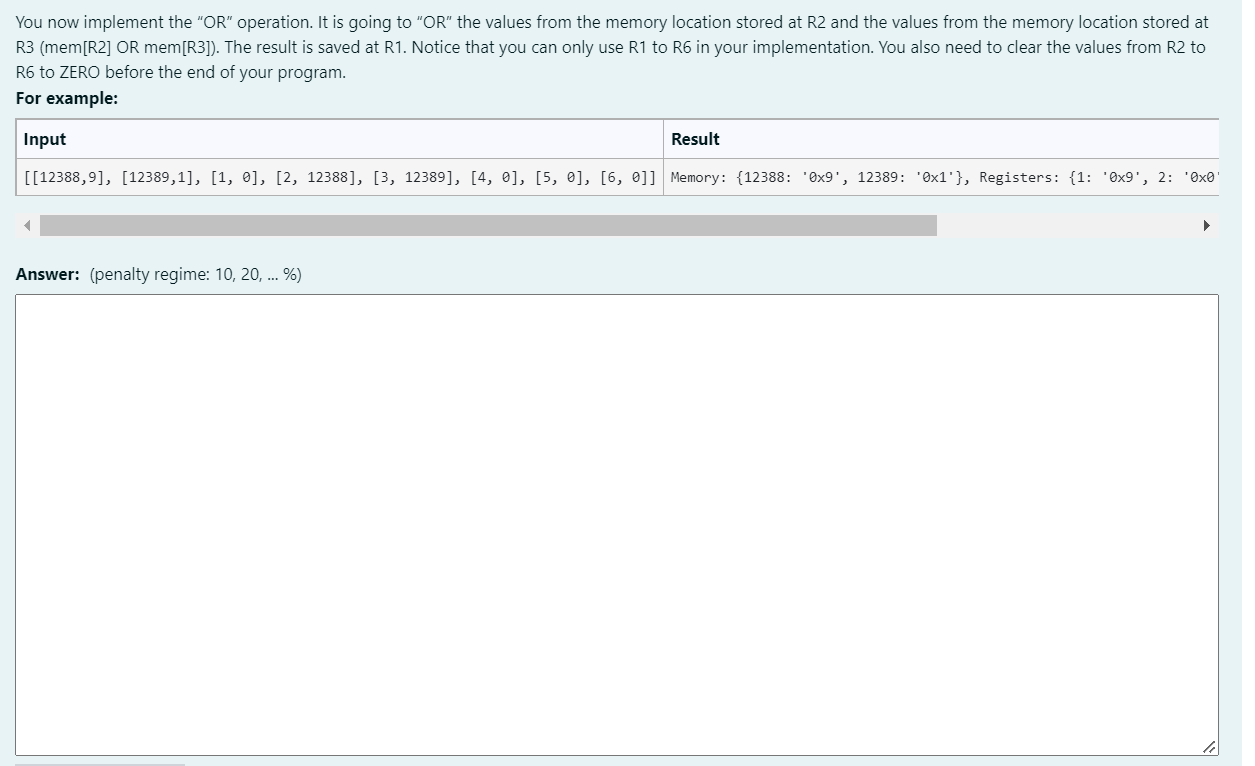 Solved You now implement the "OR" operation. It is going to | Chegg.com