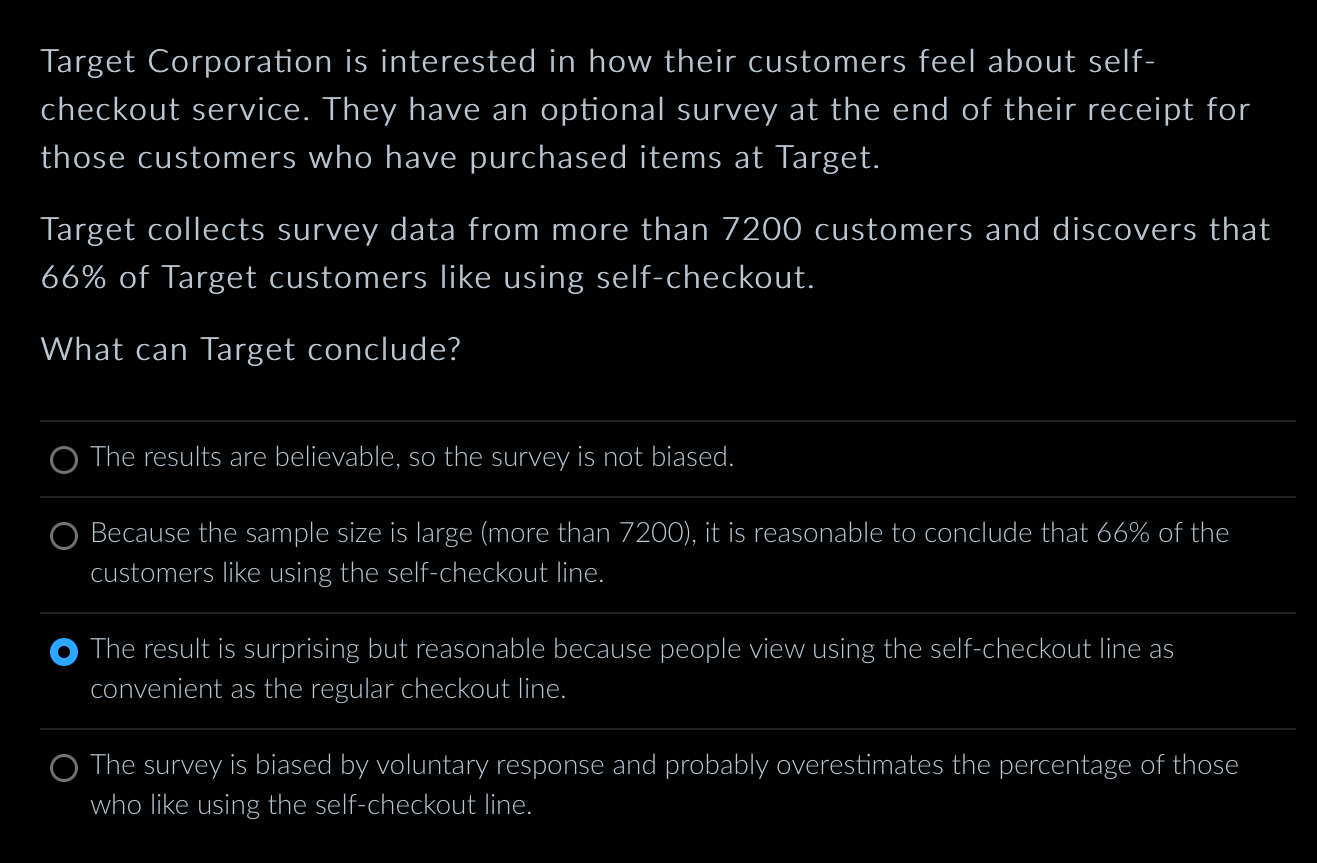 Solved Target Corporation is interested in how their | Chegg.com