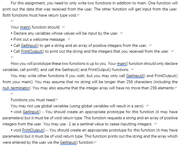 Solved For this assignment, you need to only write two | Chegg.com