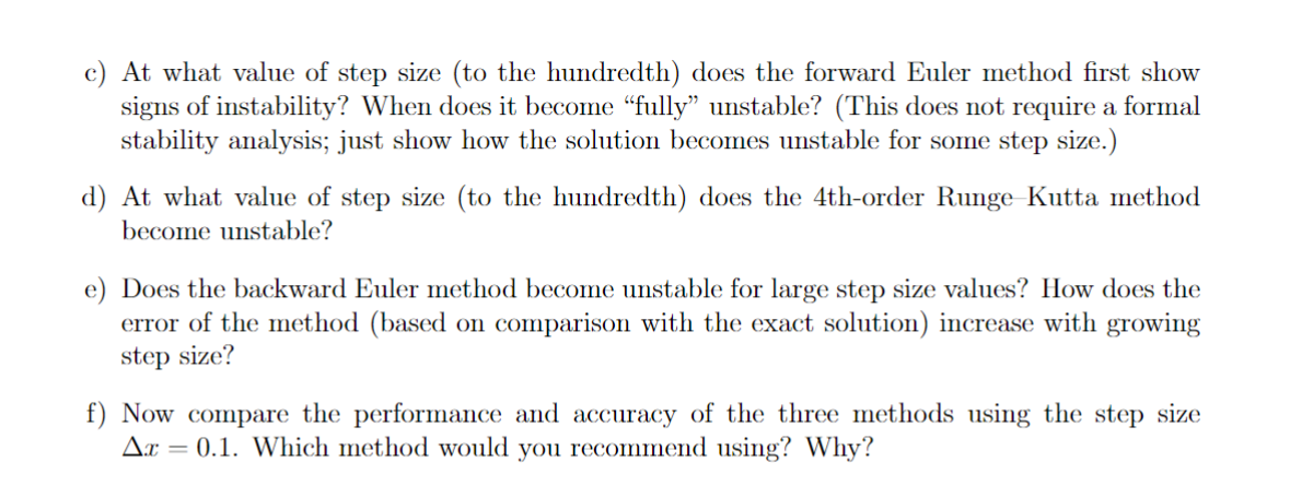 2. Approximating ODEs [70 points] Given the initial | Chegg.com