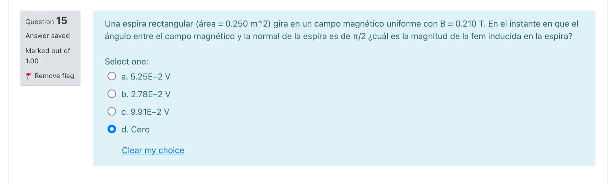Solved Una espira rectangular (área =0.250 m∧2 ) gira en un | Chegg.com