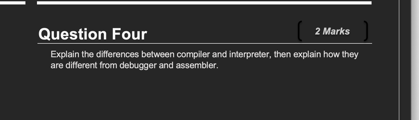 Solved Explain the differences between compiler and | Chegg.com