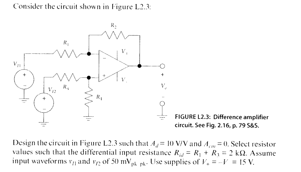 Solved Simulation .Use a 50-mVpk pk I-k Hz input sine wave | Chegg.com
