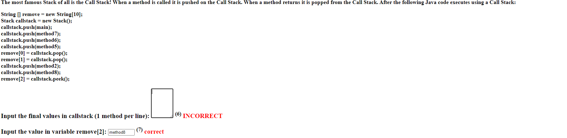Solved The most famous Stack of all is the Call Stack! When | Chegg.com