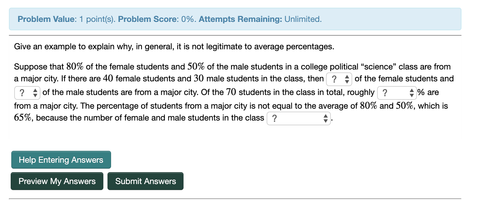 Solved Problem Value: 1 point(s). Problem Score: 0%. | Chegg.com