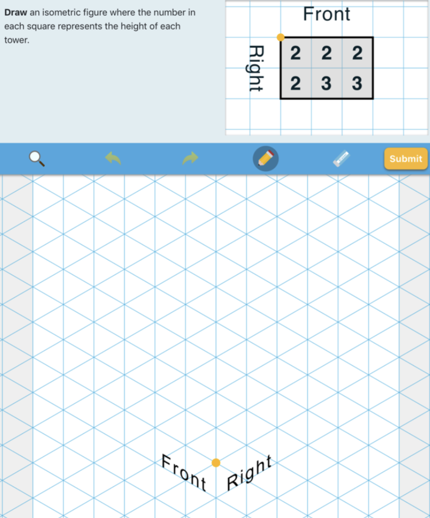 Solved Draw an isometric figure where the number in each | Chegg.com