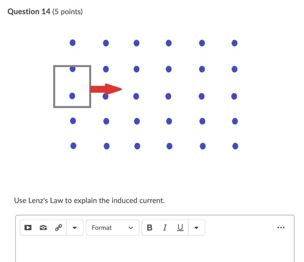 Solved Question 14 (5 points) Use Lenz's Law to explain the | Chegg.com