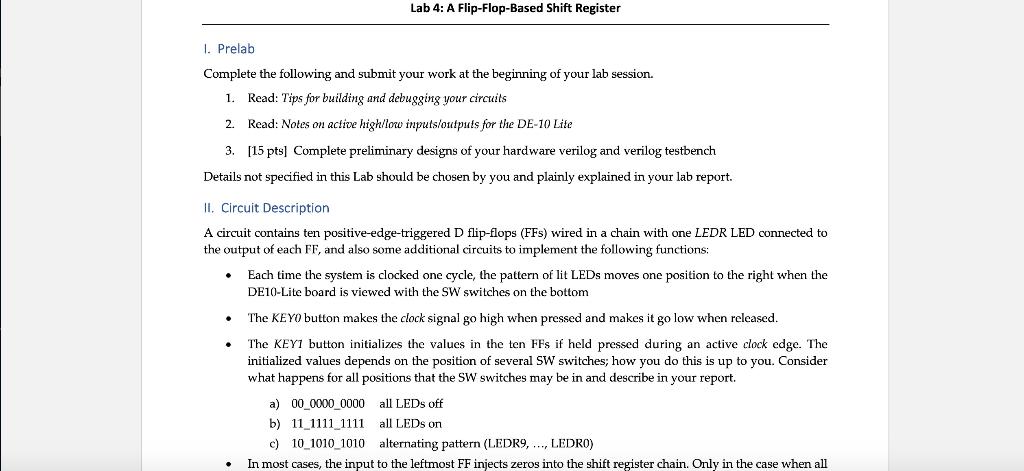 1. Prelab Complete the following and submit your work | Chegg.com