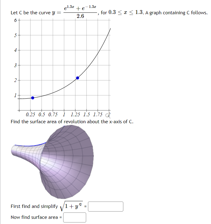 Solved e1.31 te -1.31 for 0.3