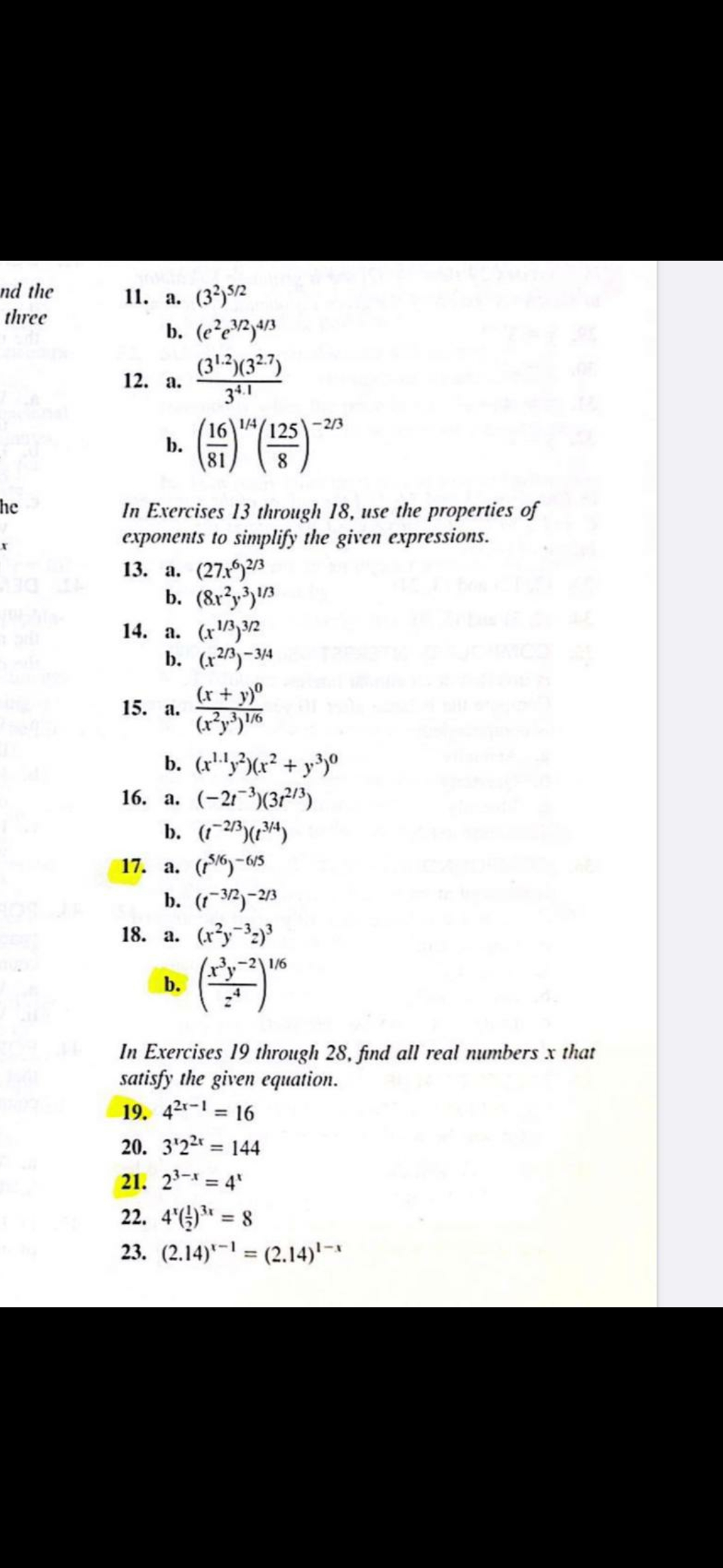 Solved In Exercises I through 20, differentiate the given | Chegg.com