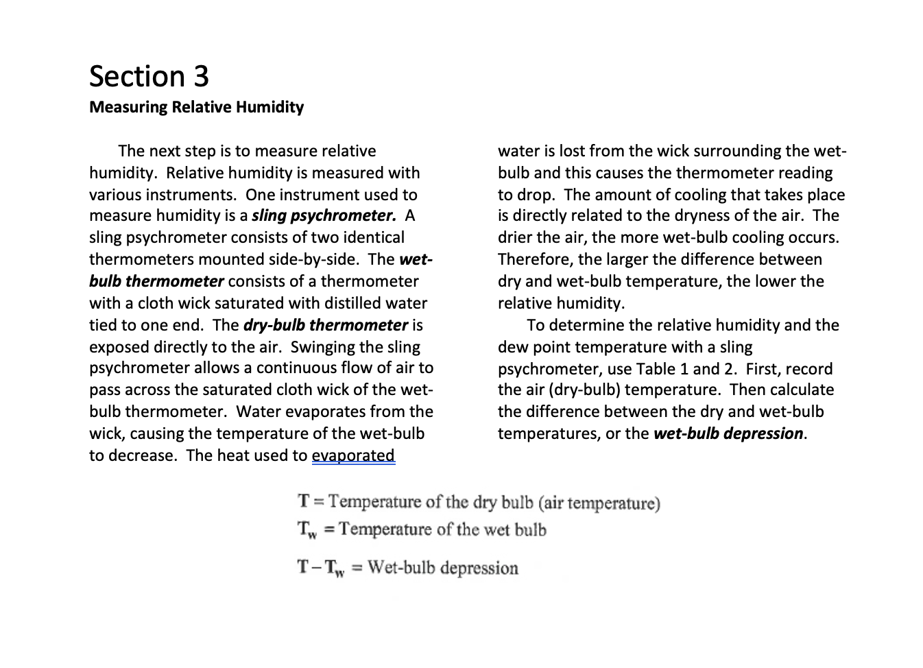 Solved 1. Using the psychrometric charts in Table 1 and 2, | Chegg.com