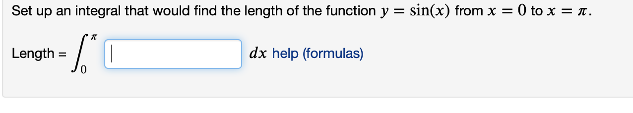 Solved Set up an integral that would find the length of the | Chegg.com