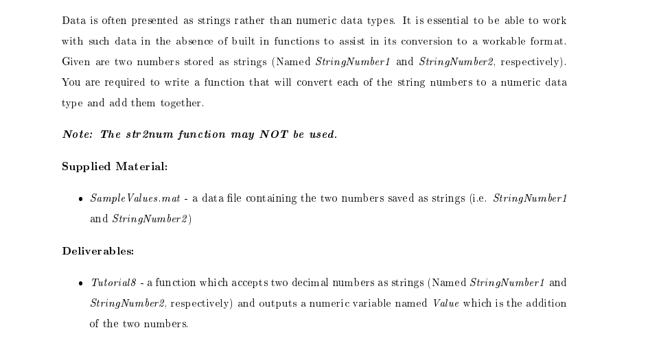 Solved Data is often presented as strings rather than | Chegg.com