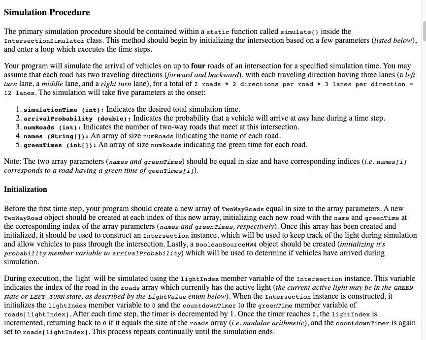 Solved Simulation Procedure The primary simulation procedure | Chegg.com