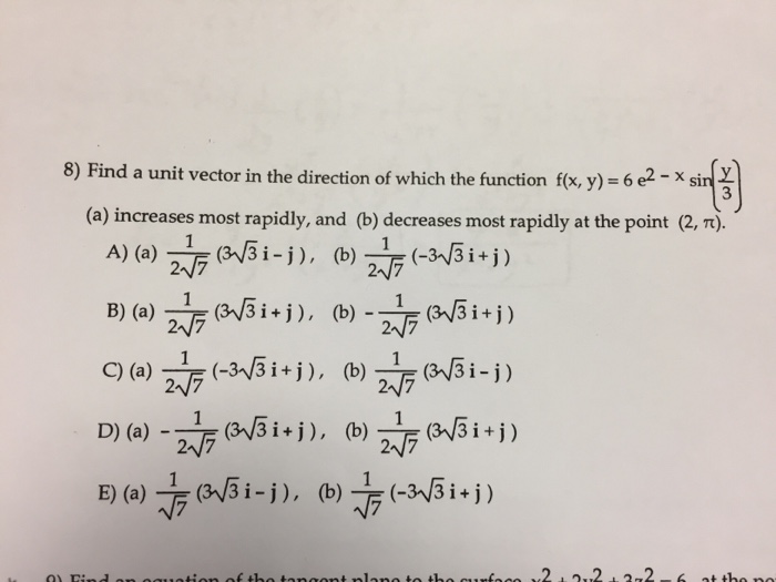 Solved Find a unit vector in the direction of which the | Chegg.com