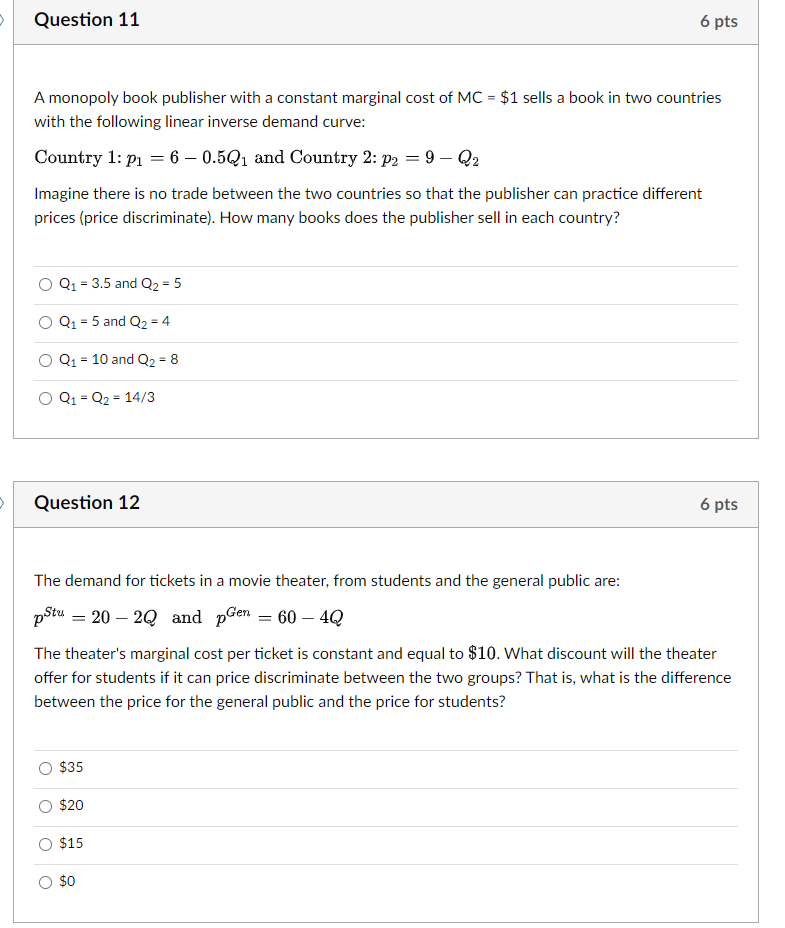 Solved A monopoly book publisher with a constant marginal | Chegg.com