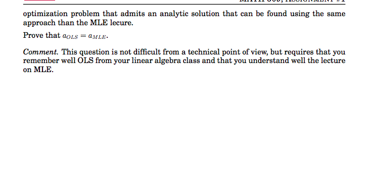 Solved This question is related to linear regression, one of | Chegg.com