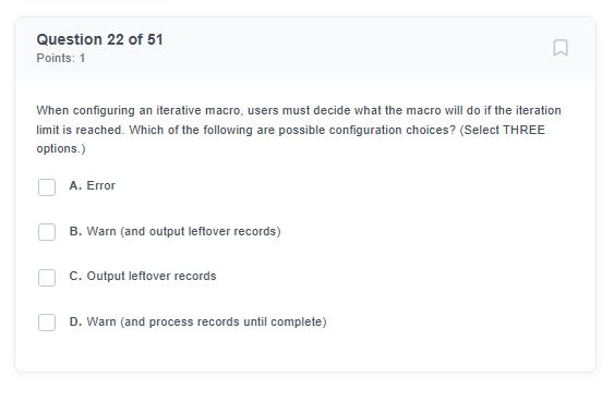 Solved Question 22 ﻿of 51 ﻿Points: 1 ﻿When configuring an | Chegg.com