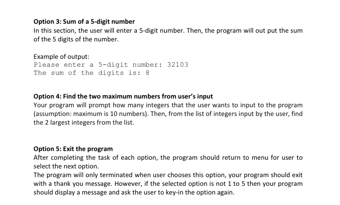 Solved You are required to write a C program that able to | Chegg.com